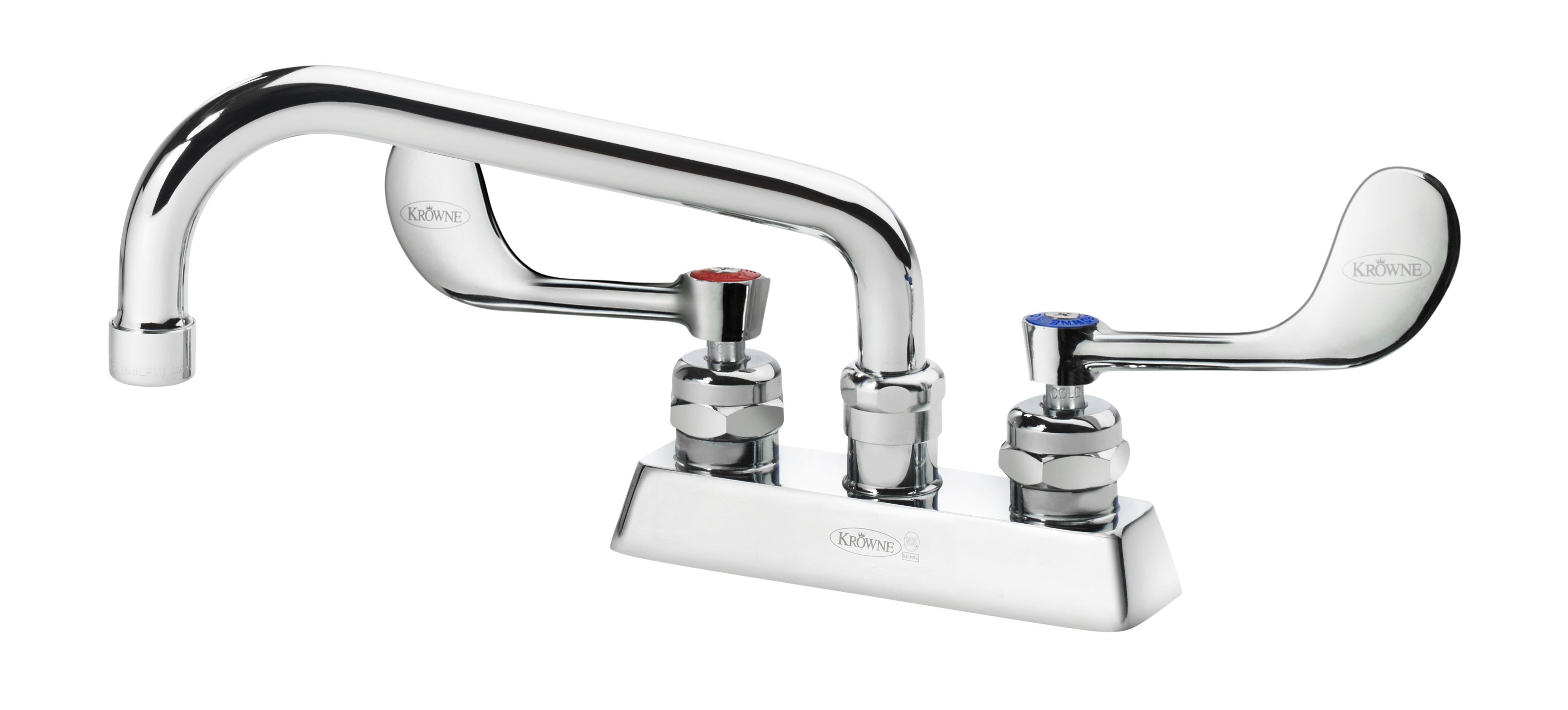 Royal Series 4" Deck Mount Faucet with 8" Spout & Vandal Resistant ...