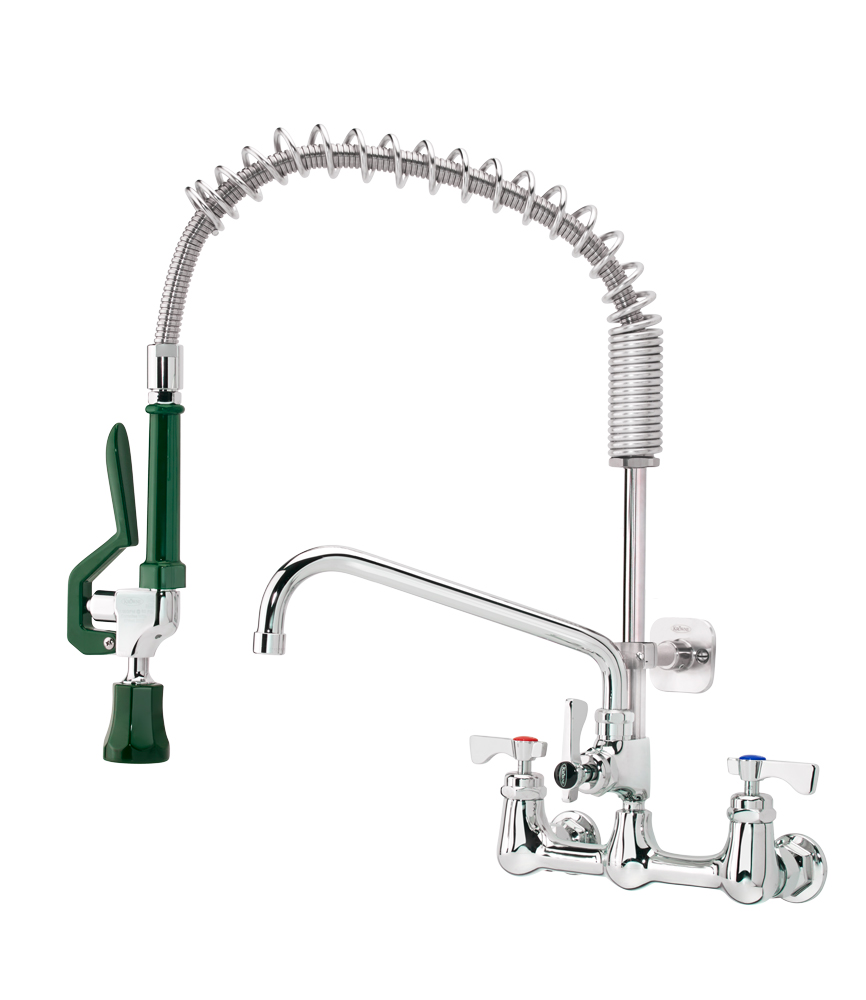 Royal Series 8" Wall Mount ShelfMaster Pre-Rinse with Add-On Faucet, 12 ...