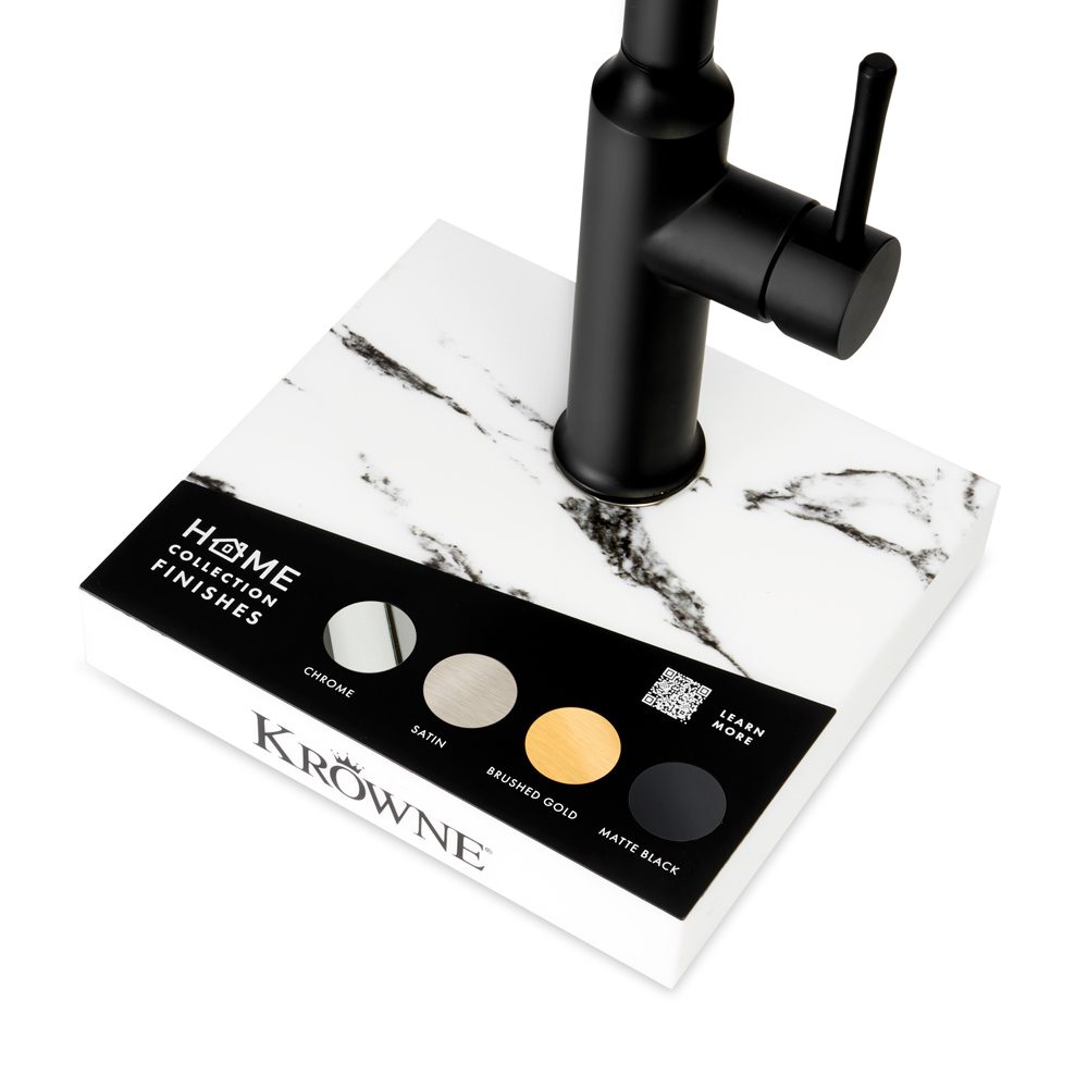 Krowne Home Faucet Display, Matte Black Finish | Krowne