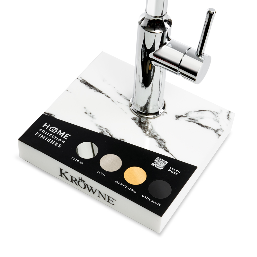 Krowne Home Faucet Display, Chrome Finish | Krowne
