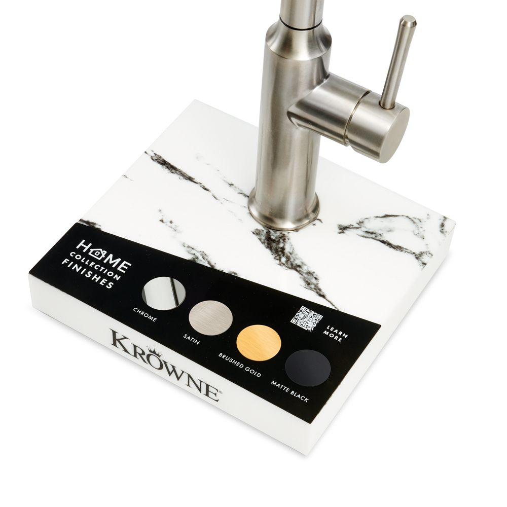 Krowne Home Faucet Display, Satin Finish | Krowne