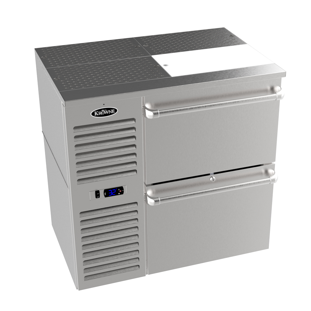 36" One-Door Self-Contained Back Bar Cooler - Compressor on Left, 1 ...