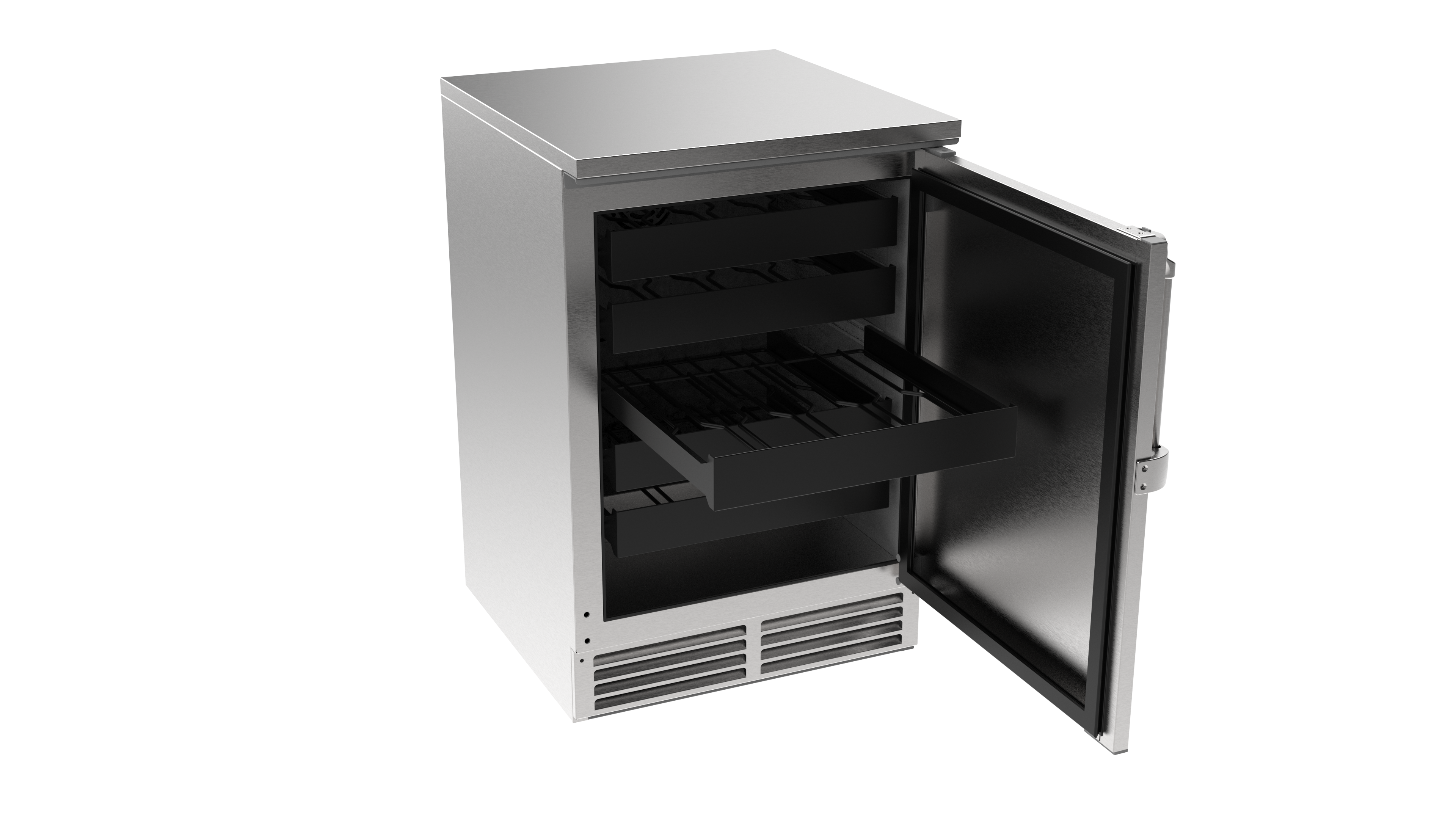 (5) Full Extension Wine Shelves with Floor Rack | Krowne