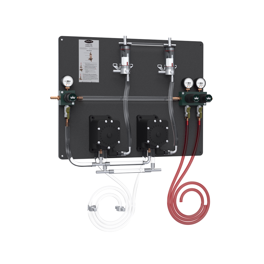MasterTap Pump Panel with 2 Empty Keg Detector, 2 Beer Lines | Krowne