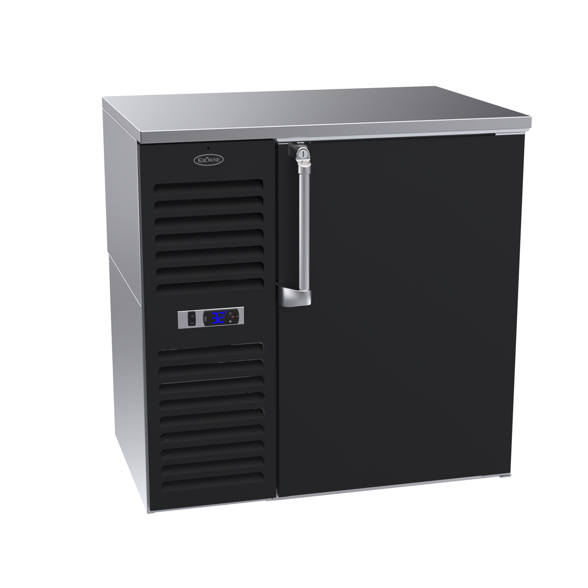 36" Two-Door Self-Contained Pass Thru Back Bar Cooler - Compressor on ...