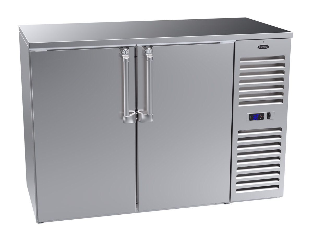 52" Narrow Four-Door Self-Contained Pass Thru Back Bar Cooler ...