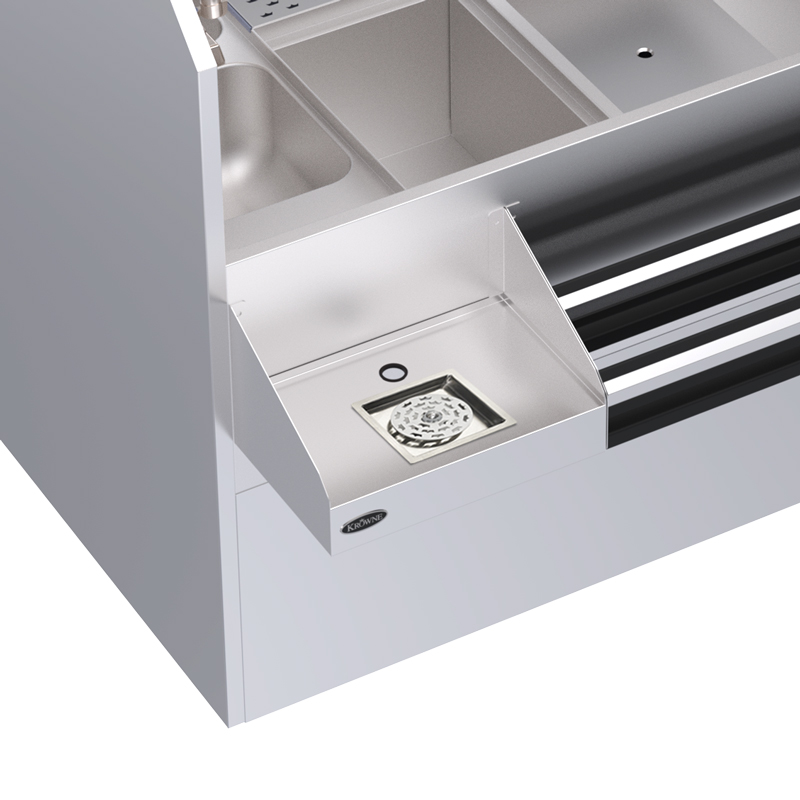 Install Drop-In Rinser in Blender Shelf of KRPT Workstations | Krowne